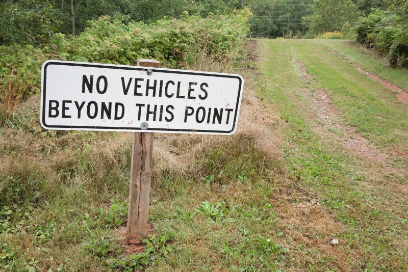 No Vehicles Sign stock image. Image of recreational, vehicles - 42827555