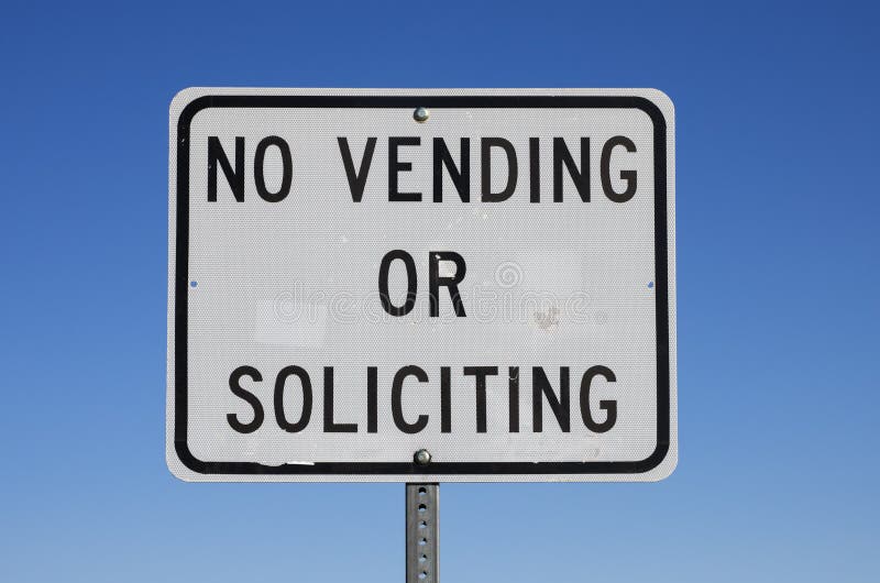 No Vending Soliciting Sign Stock Photos - Free & Royalty-Free Stock ...
