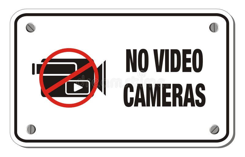 No Video Recording Sign Stock Illustrations – 791 No Video Recording ...