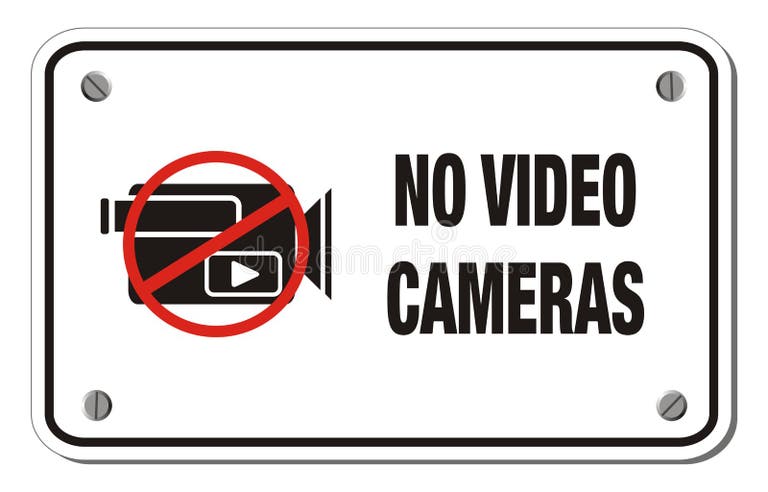 No Video Recording Sign Stock Illustrations – 739 No Video Recording ...