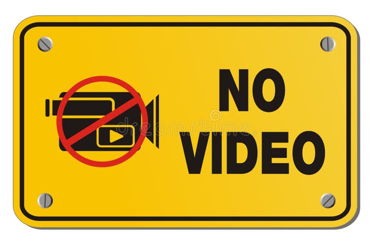 No Video Recording Sign Stock Illustrations – 791 No Video Recording ...