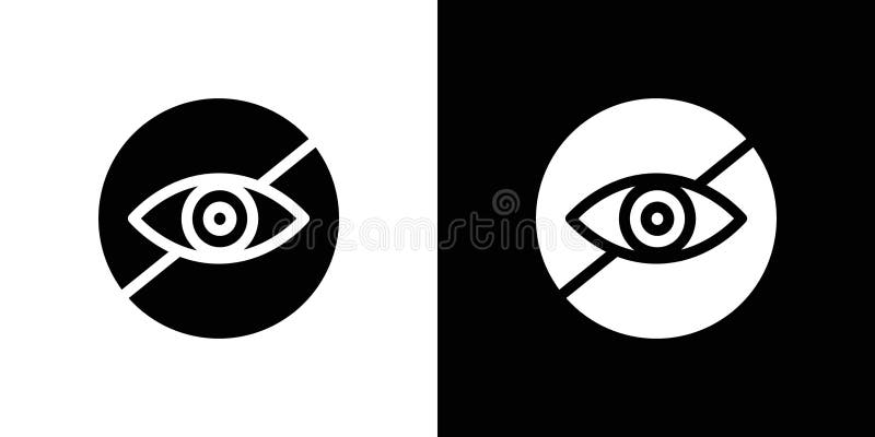 No View Icon Logo Set Vector Stock Vector - Illustration of science ...