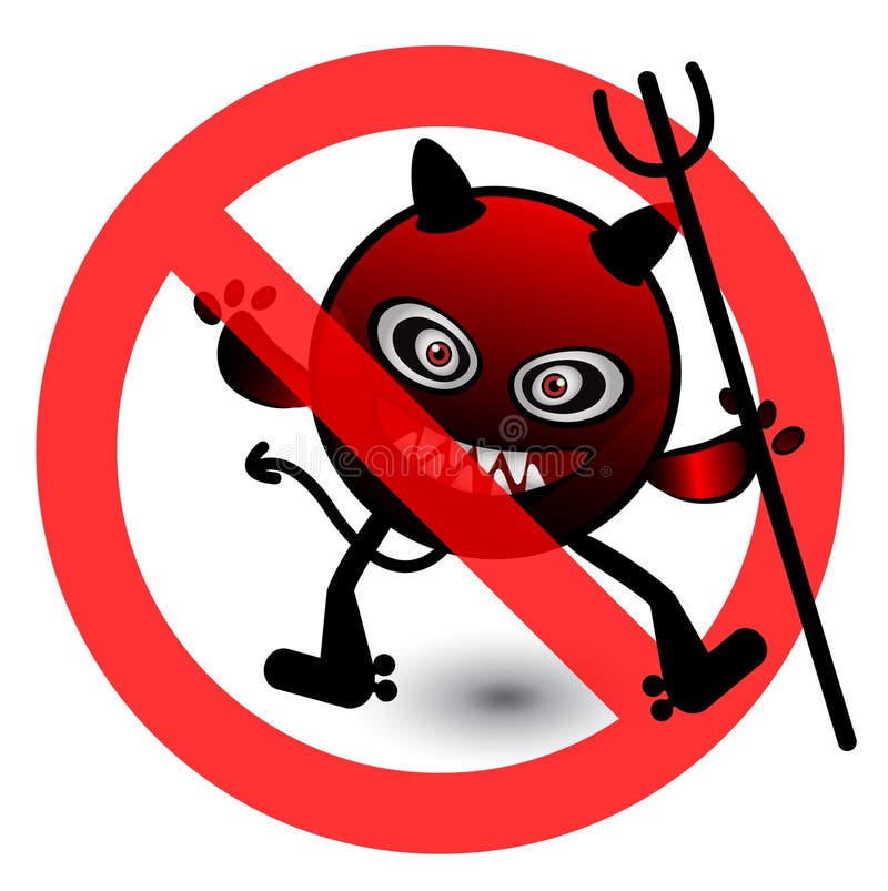 No Virus Cartoon Illustration Stock Illustration - Illustration of ...