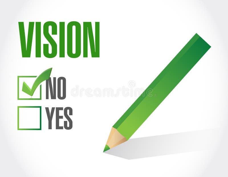 No Vision Sign Concept Illustration Stock Illustration - Illustration ...