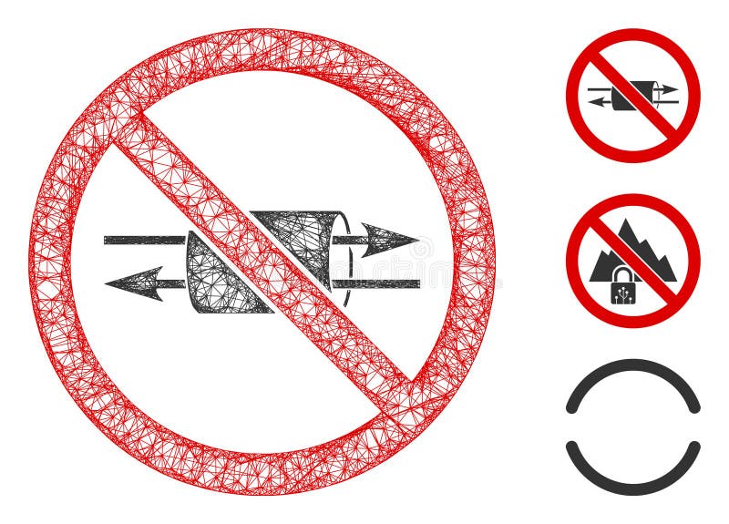 No VPN Polygonal Web Vector Mesh Illustration Stock Illustration ...