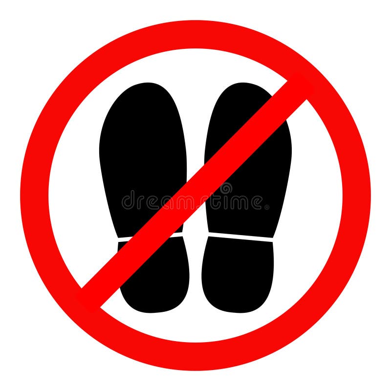 No walking and no entry stock vector. Illustration of trample - 306067479