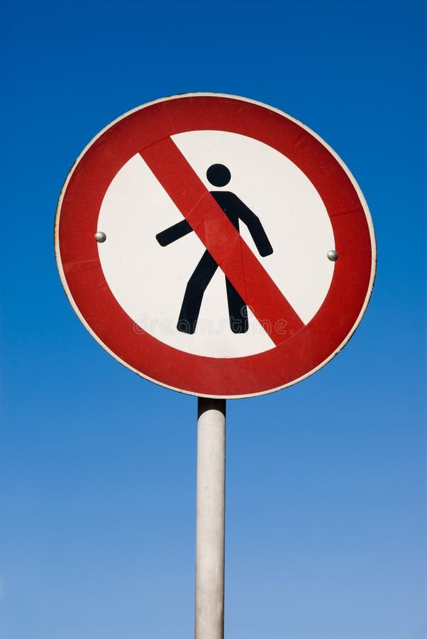 No Walking Sign stock image. Image of traffic, black, walk - 8386749