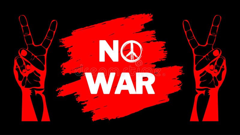No War illustration stock vector. Illustration of banner - 339372879