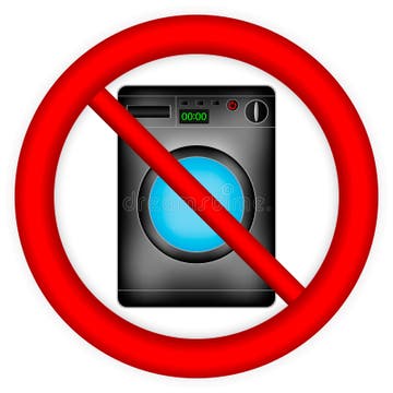 No Washing Machine Symbol Stock Illustrations – 330 No Washing Machine ...