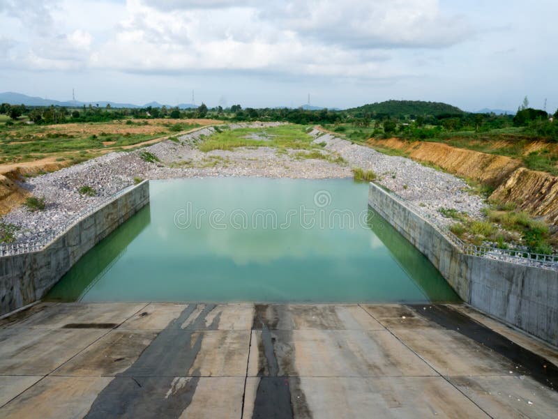 No water dam floodgate stock image. Image of technology - 77724269
