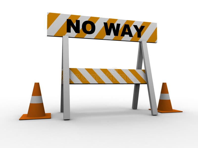 No way! stock illustration. Illustration of safety, isolated - 3659727