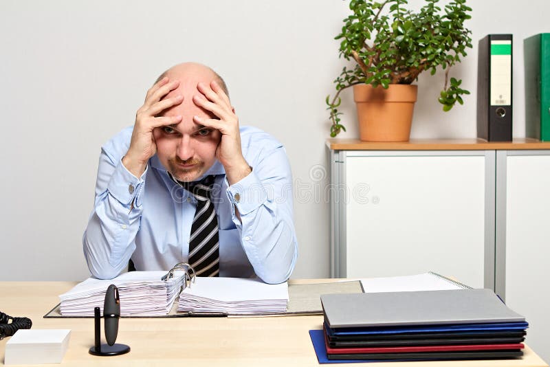 No Way Out for Desperate Manager Stock Photo - Image of dismissal, boss ...