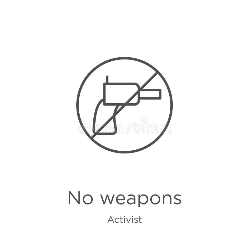 No Weapons Sign Stock Illustrations – 308 No Weapons Sign Stock ...