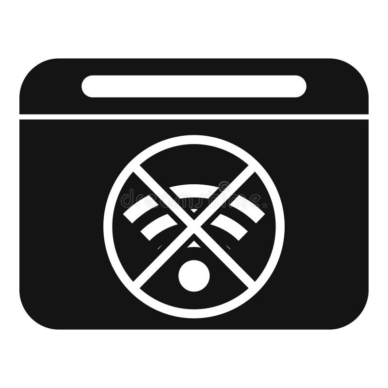 No Wifi Sign Showing Internet Connection Problem Stock Vector ...