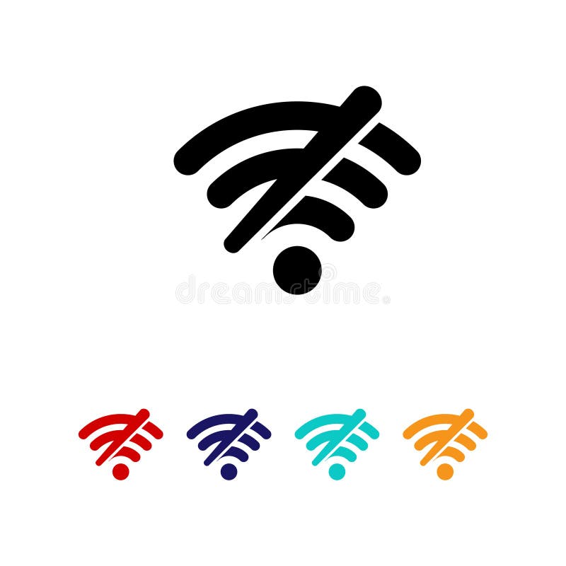 Wireless No Wifi Icon Sign Flat Design Vector Stock Illustrations – 293 ...