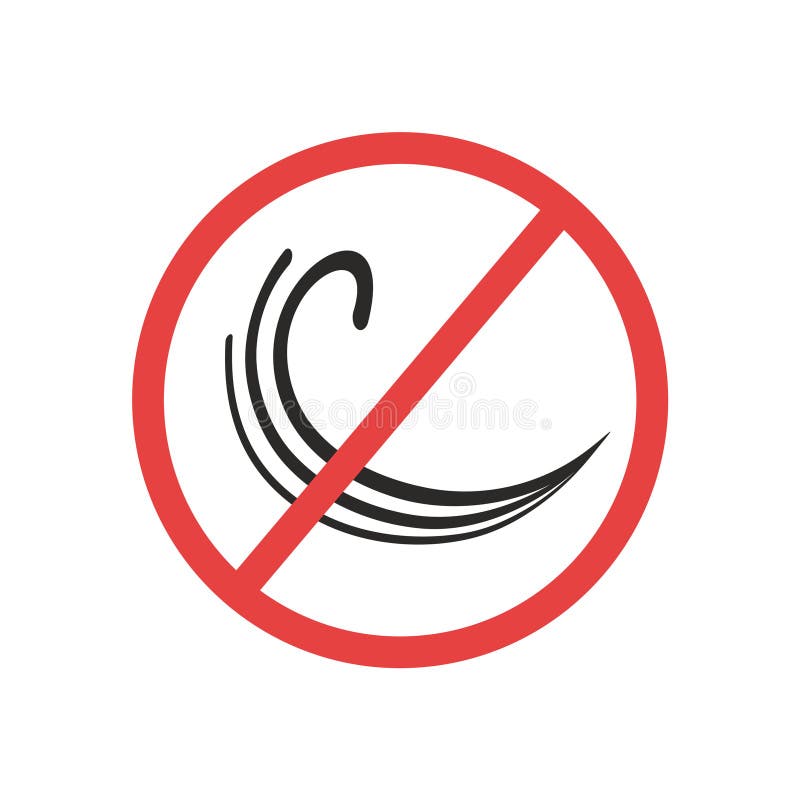 No wind security symbol stock vector. Illustration of curve - 309081880