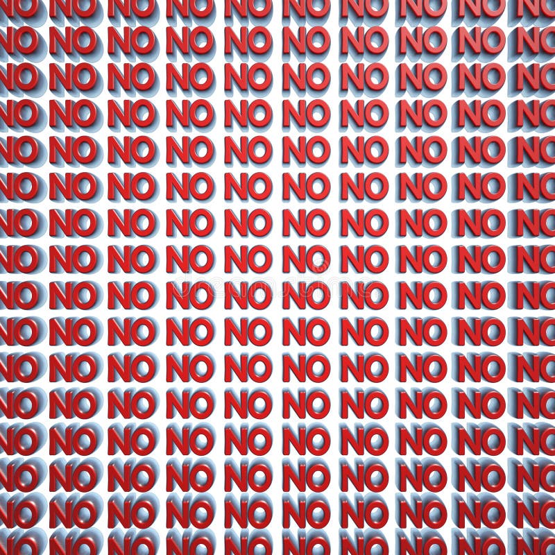 No 3d text wall stock illustration. Illustration of addiction - 100324631