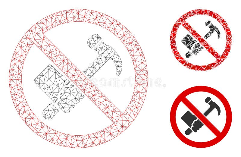 No Hammer Sign Stock Illustrations – 347 No Hammer Sign Stock ...