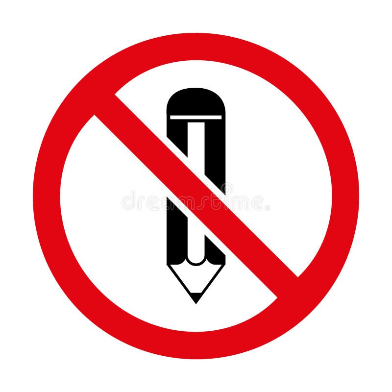 Forbidden Pen, Writing Icon Can Be Used For Web, Logo, Mobile App, UI ...