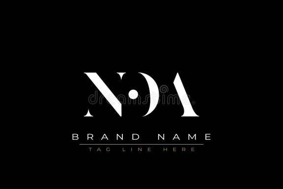 NOA Abstract Letter Logo Design Stock Vector - Illustration of logo ...
