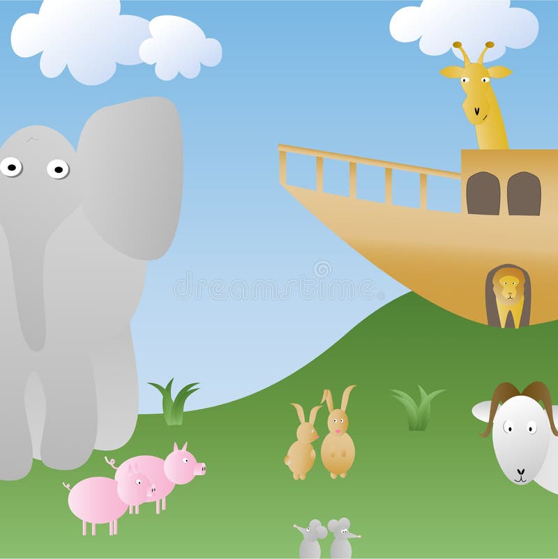 Noahs Ark stock illustration. Illustration of dove, bible - 10979604