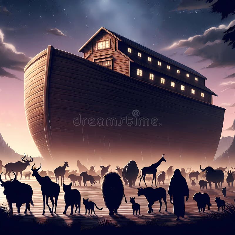 Noah s ark animal species stock illustration. Illustration of ...