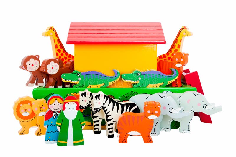Noah s Ark and animals stock photo. Image of monkey, flood - 18162818