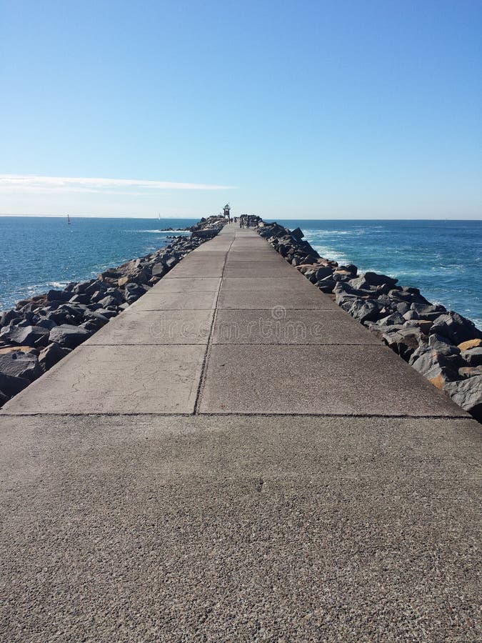 Nobbys Breakwall, Newcastle Australia Stock Image - Image of newcastle ...