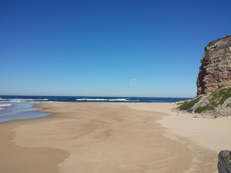 Nobbys Headland and Beach, Newcastle Australia Stock Photo - Image of ...