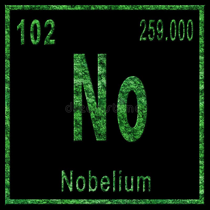 Nobelium Chemical Element, Green Edition Stock Illustration ...