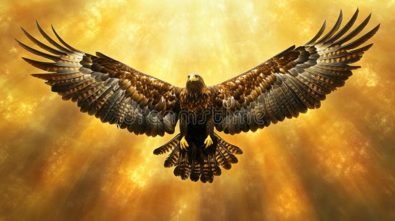 The Noble Eagle Flying High at Twilight: Representation of Strength and ...