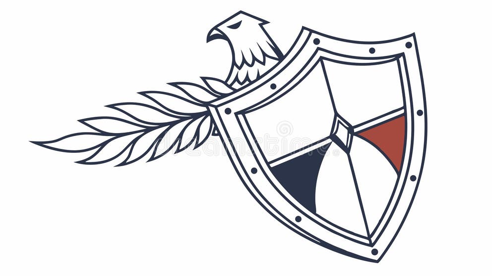 Noble Eagle Shield, Protection, Strength, and Honor Crest, Vector ...