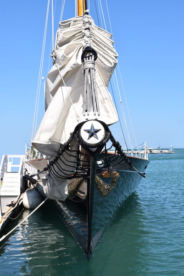 Sailing ship at anchor stock image. Image of marine, dream - 19864219