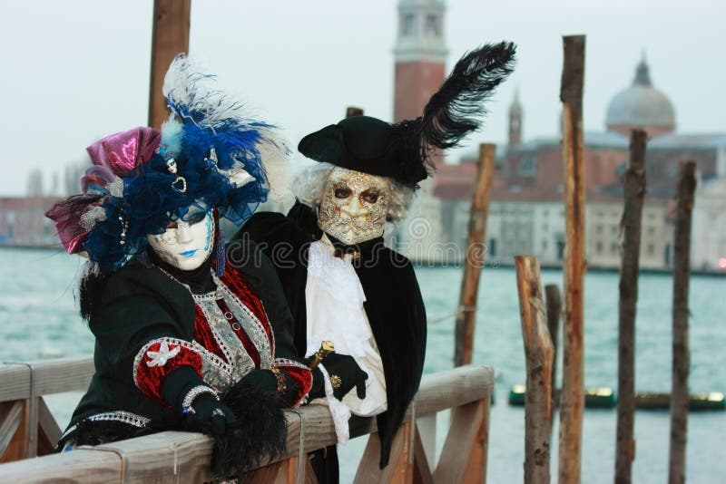Noble Venetian masks stock photo. Image of attractive - 11741456