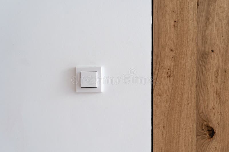 Nobody at Home Interior, Light Switch at Wall Stock Photo - Image of ...
