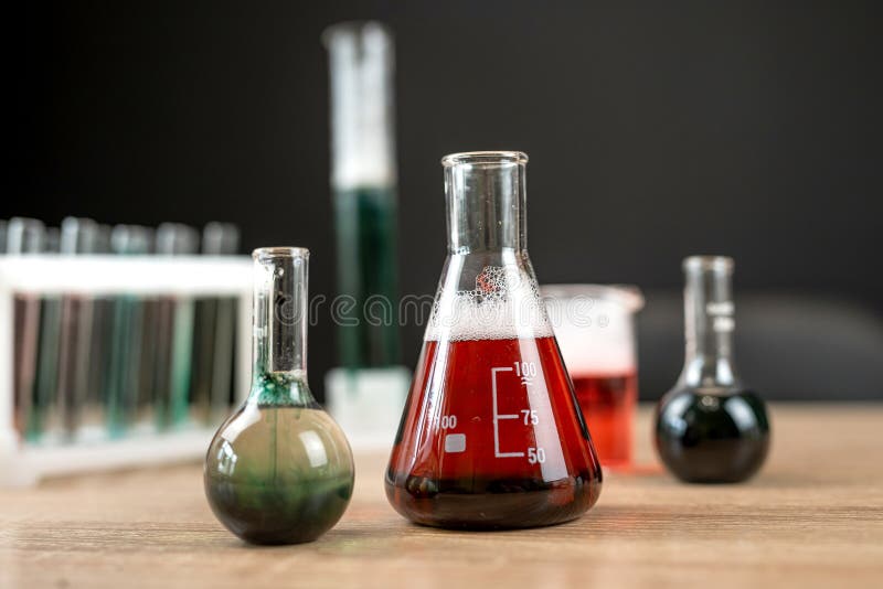 Nobody, Laboratory Experiments with Different Sizes Flasks with Liquids ...