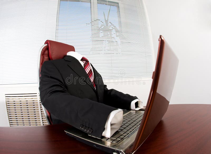 Absent boss stock photo. Image of armchair, indoors, data - 12170166