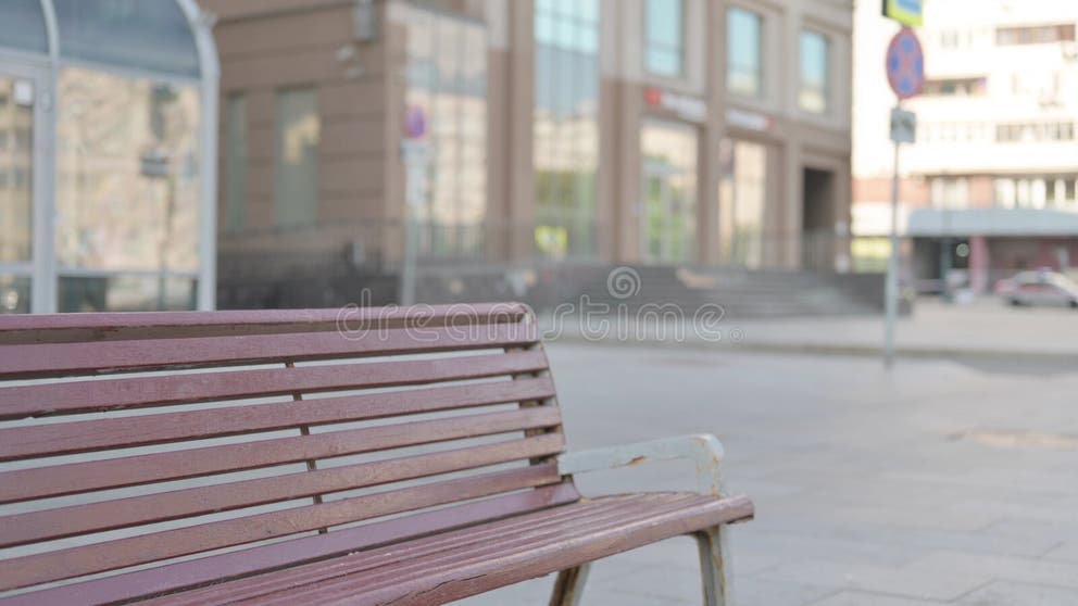 Nobody Sitting on Bench Outdoor, Empty Stock Photo - Image of entry ...