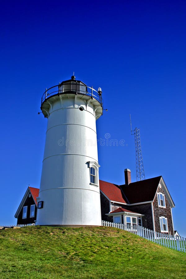 Nobska Lighthouse Cape Cod Massachusetts Stock Photo - Image of ...