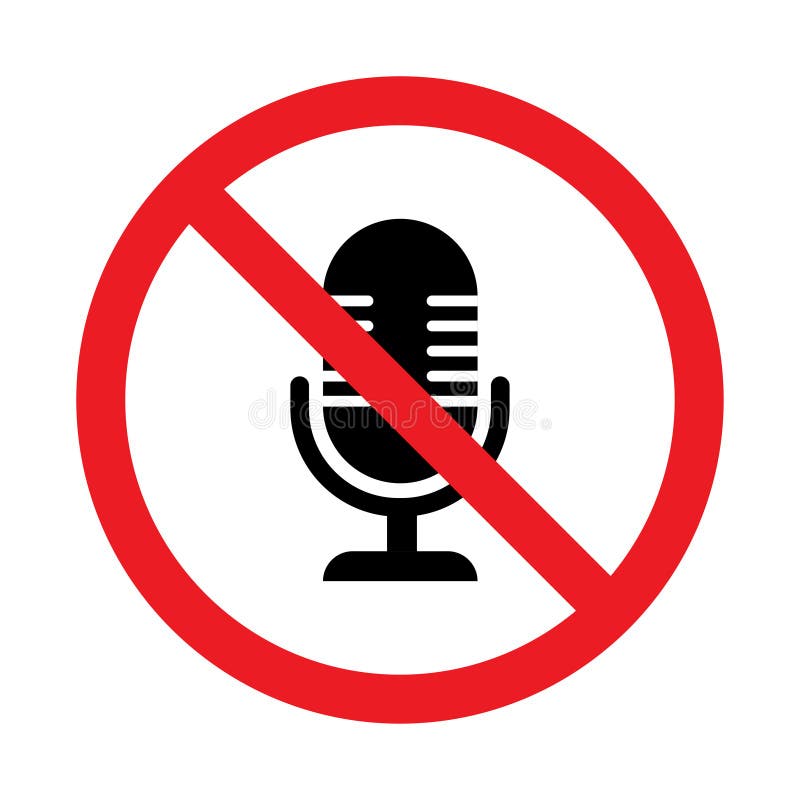 No Speaker, No Sound Icon Sign, Volume Off, Prohibition Symbol Sticker ...
