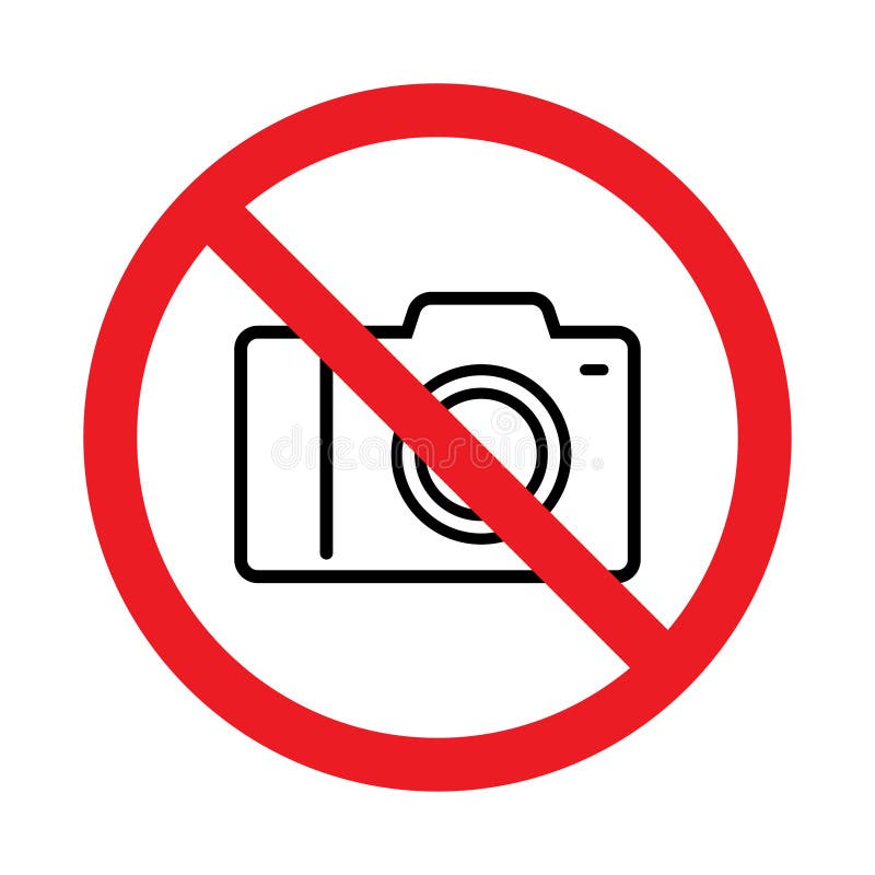 No Photography, No Camera Sign, Taking Pictures Not Allowed ...
