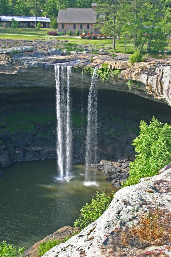 Noccalula Falls (vertical) stock photo. Image of creek - 24706574