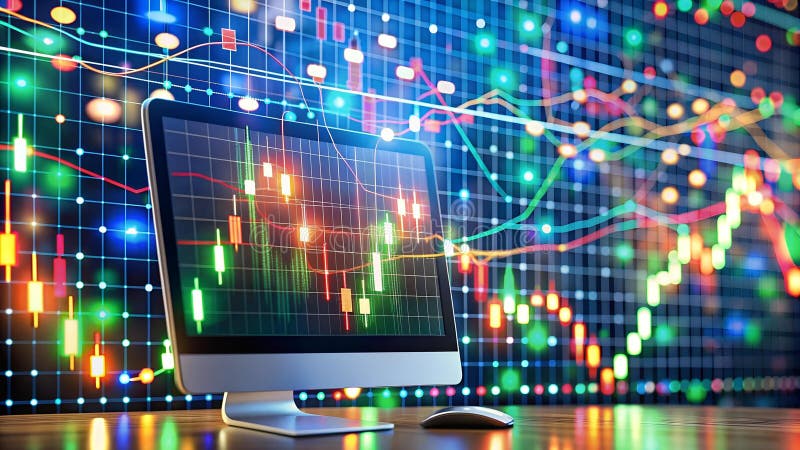 Nocturnal Market Pulse: a Symphony of Data and Light AI Generated Stock ...