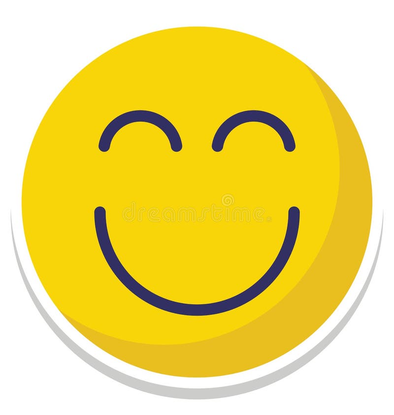 Nodding, Smile Vector Isolated Icon Which Can Easily Modify or Edit ...