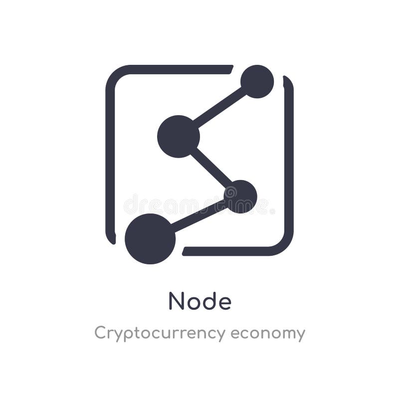 Node Icon. Isolated Node Icon Vector Illustration from Cryptocurrency ...