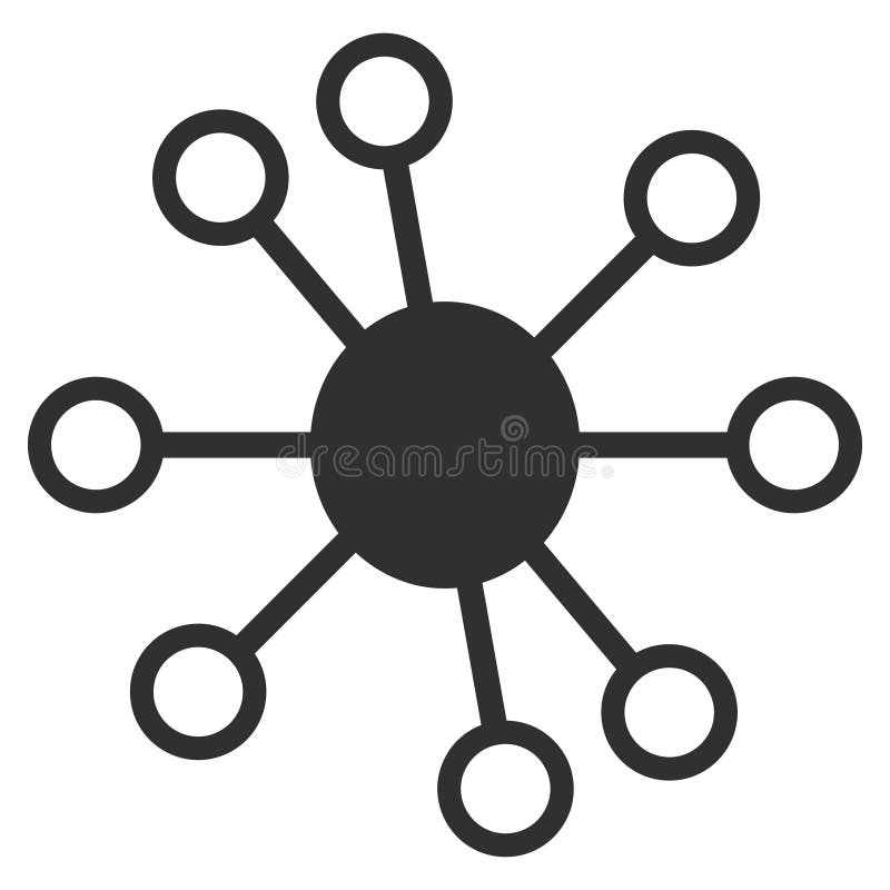 Centralization Flat Vector Icon Stock Vector - Illustration of center ...