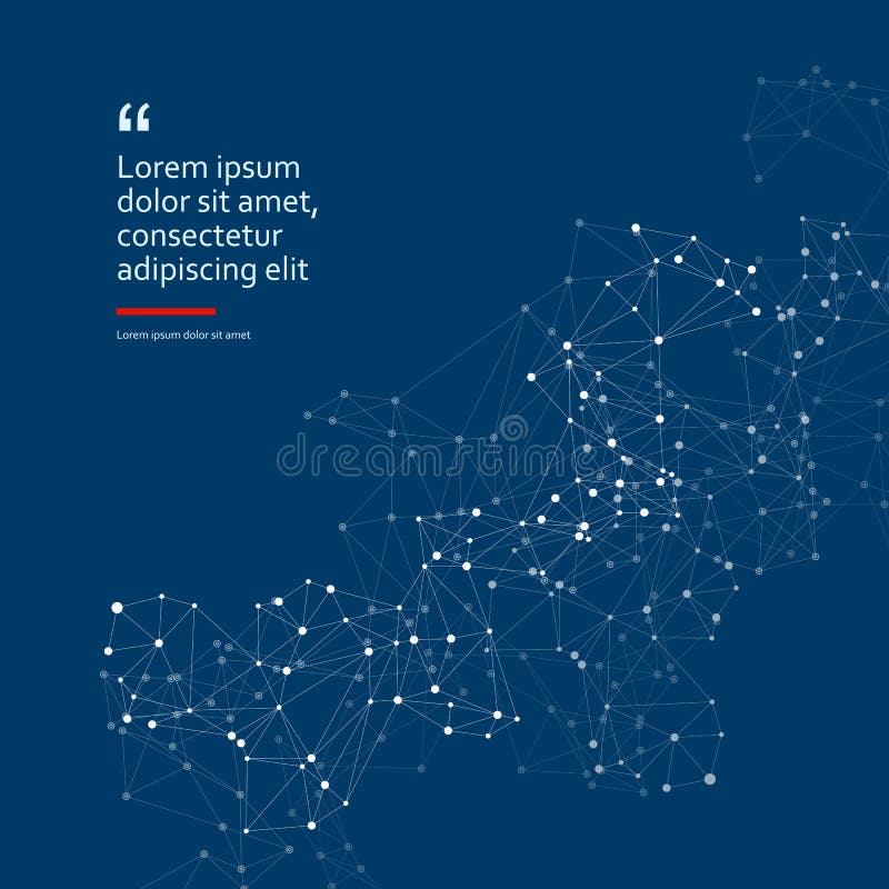 Node Molecule Structure. Geometric Modern Technology Concept. Science ...