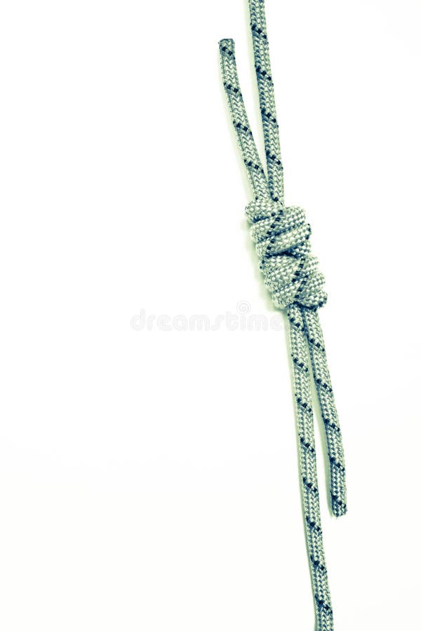 Node for Mountaineering on Climbing Rope Stock Image - Image of ...