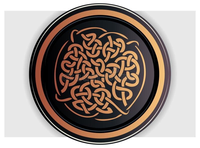 Ancient Celtic Triskele Symbol in Stone Stock Illustration ...