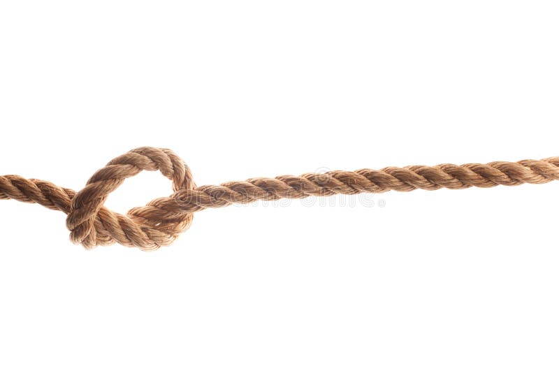 Node on the rope stock image. Image of rope, spiral, knot - 43770867